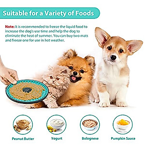 Lick Mat for Dogs, Dog Crate Lick Pads Slow Feeder, Lick Pad Crate Training Toy Crate Lick Plate,Very Suitable Peanut Butter, Treats Yogurt, Bolognese, for Boredom and Anxiety Relief Licking Pad