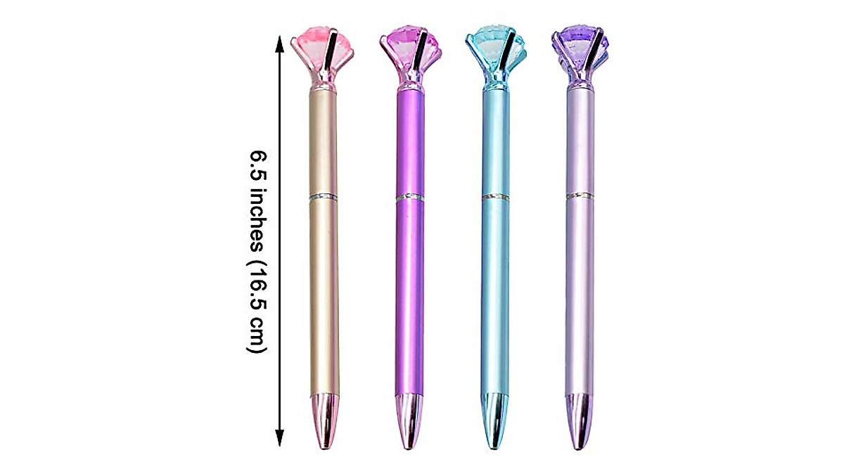 Maydahui 24PCS Diamond Ballpoint Pen Set - Elegant Bling Office Gifts