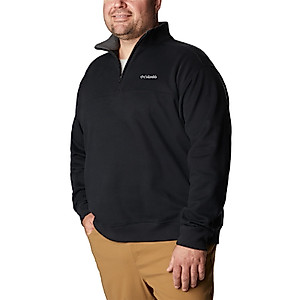 Columbia Mens Hart Mountain II Half Zip Fleece Jacket, Black, XX-Large