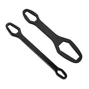 BELOMI Car Double-Ended Wrench, 8mm-22mm/3mm-17mm Self-Tightening Adjustable Ratchet Wrench, Chrome Vanadium Steel Multifunctional Torx Wrench, Universal Torx Spanner for Nuts and Bolts Repair