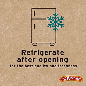 Old Wisconsin Beef Sausage Snack Sticks, Naturally Smoked, Ready to Eat, High Protein, Low Carb, Keto, Gluten Free, 26 Ounce Resealable Package