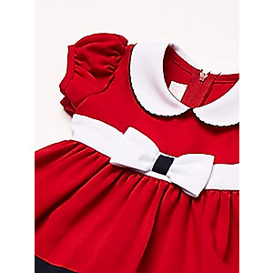 Bonnie Baby Baby Peter Pan Collar Nautical Dress and Panty Set, Red, 3-6 Months