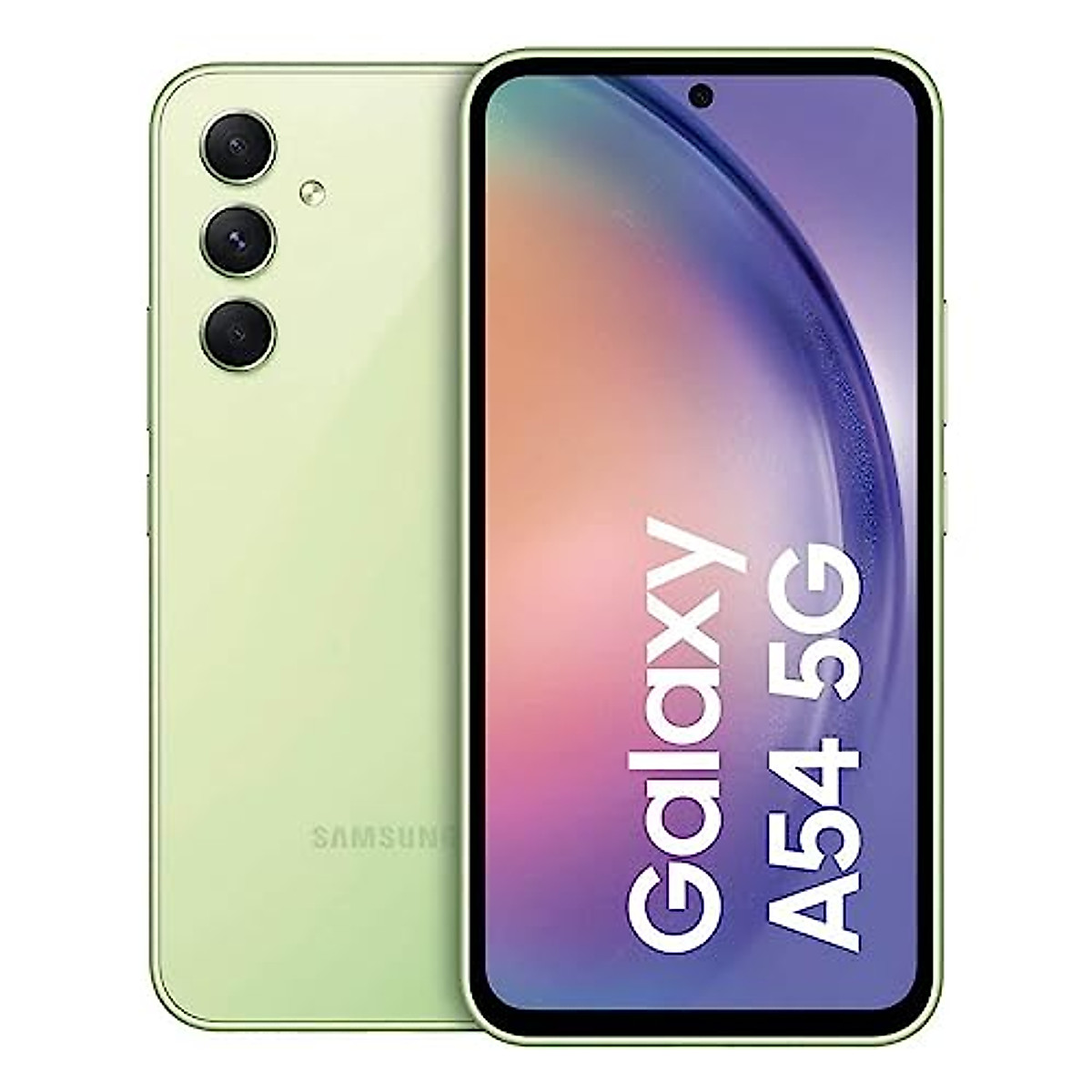 SAMSUNG Galaxy A54 5G + 4G LTE (256GB + 8GB) Unlocked Worldwide Dual Sim (Only T-Mobile/Mint/Metro USA Market) 6.4" 120Hz 50MP Triple Cam + (25W Fast Wall Charger) (Awesome Lime (SM-A546M))