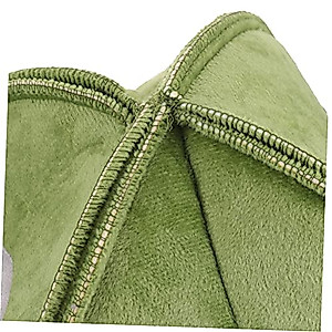 Ipetboom Ferrets Hamster 4pcs Cage Resting Pig Pet Place Breathable Accessories Small Sleeping Bedding Warm Comfortable Hideout Pets Guinea Animal Winter Warming Green Hut Plush Hedgehog Mini Bedding