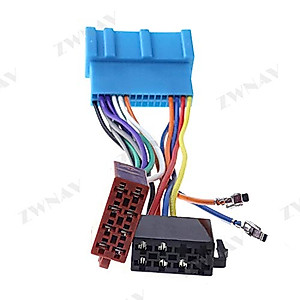 ZWNAV ISO Car Radio Wire Cable Wiring Harness Stereo Adapter Connector Adaptor Plug Power and Loudspeaker Fit for Buick 1995-2004, Cadillac 1992-2001, Oldsmobile 1994-2002 (Select Mode