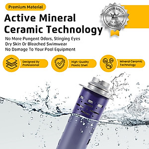 Replacement for Nature2 Duoclear 25 35 Mineral Cartridge W28000 W26000 for All Zodiac Duoclear Fusion, Fusion Vision, Vision Pro Above Ground Inground Pool Sanitizers, for up to 35,000 Gallons Pool