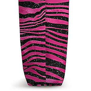 Black and Hot Pink Tiger Print Pattern Glam Diva Chic Bold Tote Bag