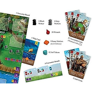 Renegade Game Studios Raiders of the North Sea: Fields of Fame, Expansion for Raiders of the North Sea, 2-5 Players, Ages 12+, Strategy Game