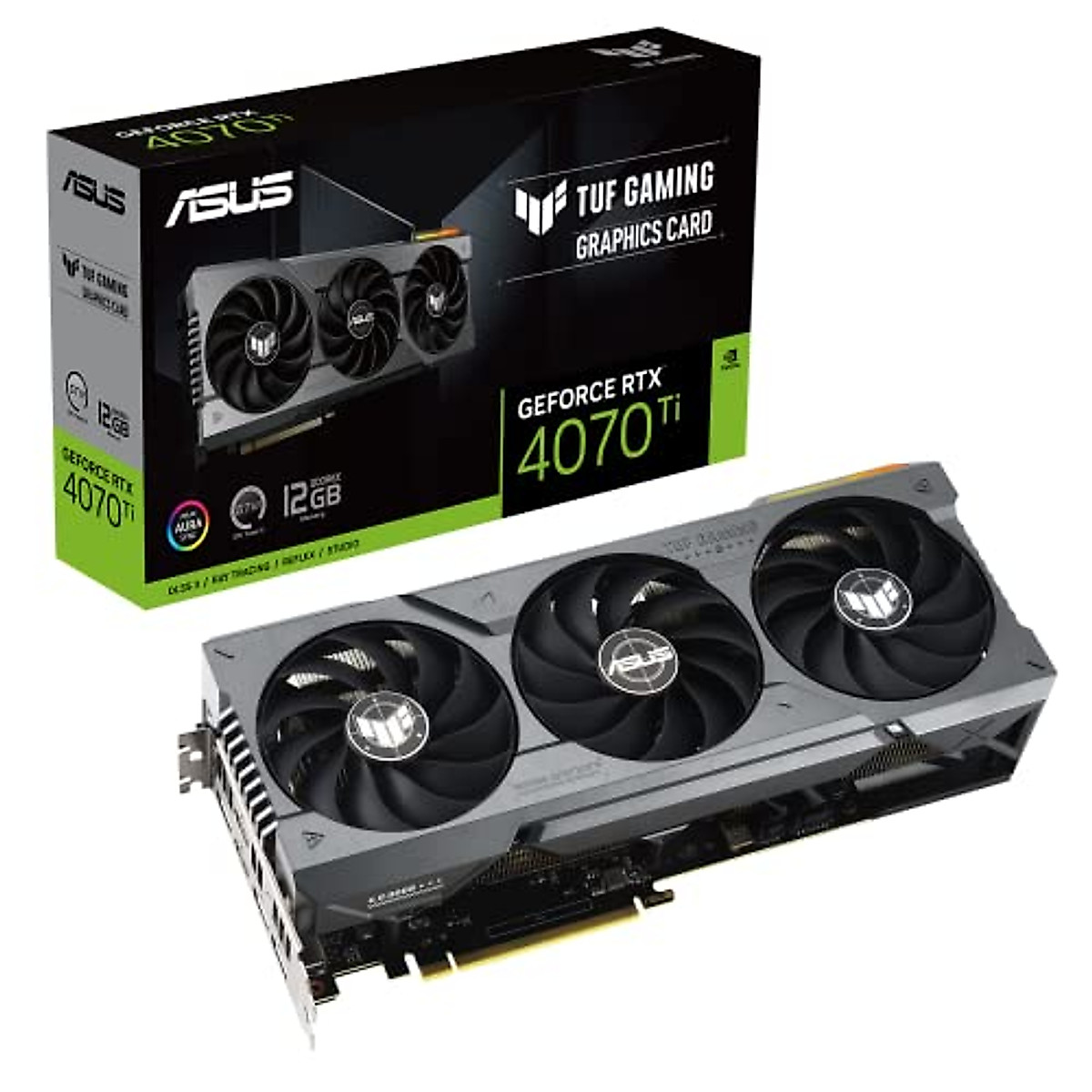 ASUS TUF Gaming NVIDIA GeForce RTX™ 4070 Ti Gaming Graphics Card (PCIe 4.0, 12GB GDDR6X, HDMI 2.1a, DisplayPort 1.4a)