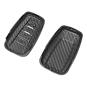 TANGSEN Smart Key Fob Case Compatible with Toyota Avalon Camry Corolla Hatchback C-HR Prius Prime RAV4 2 3 4 Button Keyless Entry Remote Personalized Protective Cover Plastic 3D Carbon Fiber Emboss