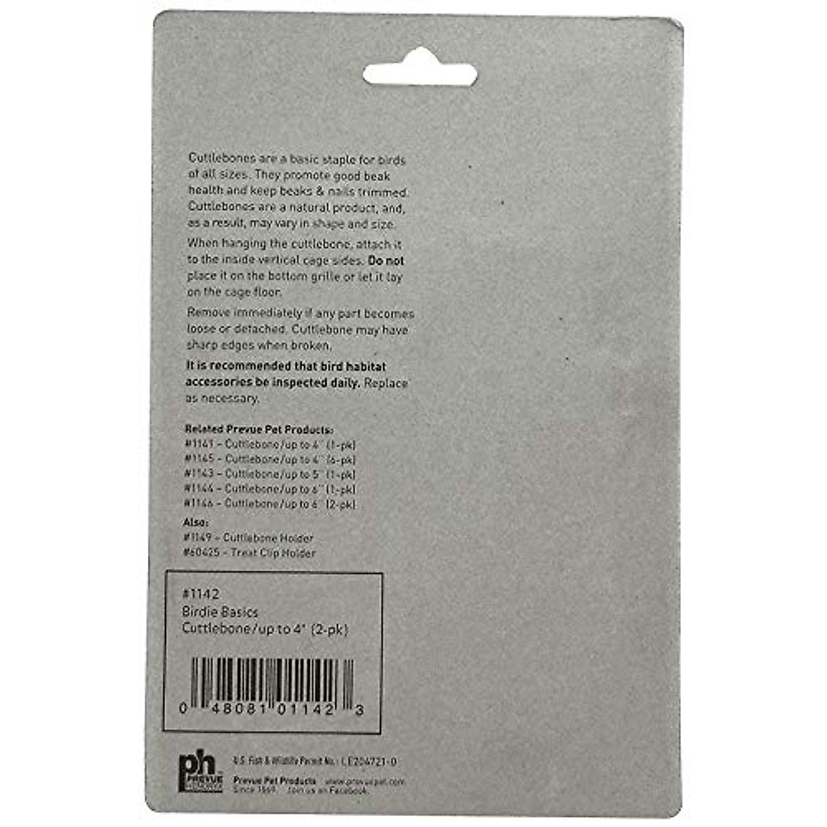 Prevue Pet Products Cuttlebone, Small 4-5 Inch (24 Count)