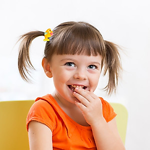 80 Pieces (40 Pairs) Girls Cartoon Elastic Hair Ties Head Hair Tie Bands Ropes Girls Ponytail Holders