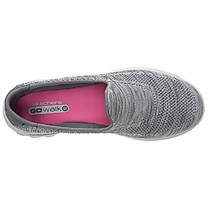 Skechers Performance Women's Go Walk 2 - Hypo Sneaker, Grey, 8 US