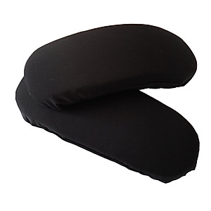 Loghot Set of 2 Office Chair Armrest Pads for Chair Armrest Slipcovers/Covers Maximum Relieves Elbow Discomfort Black