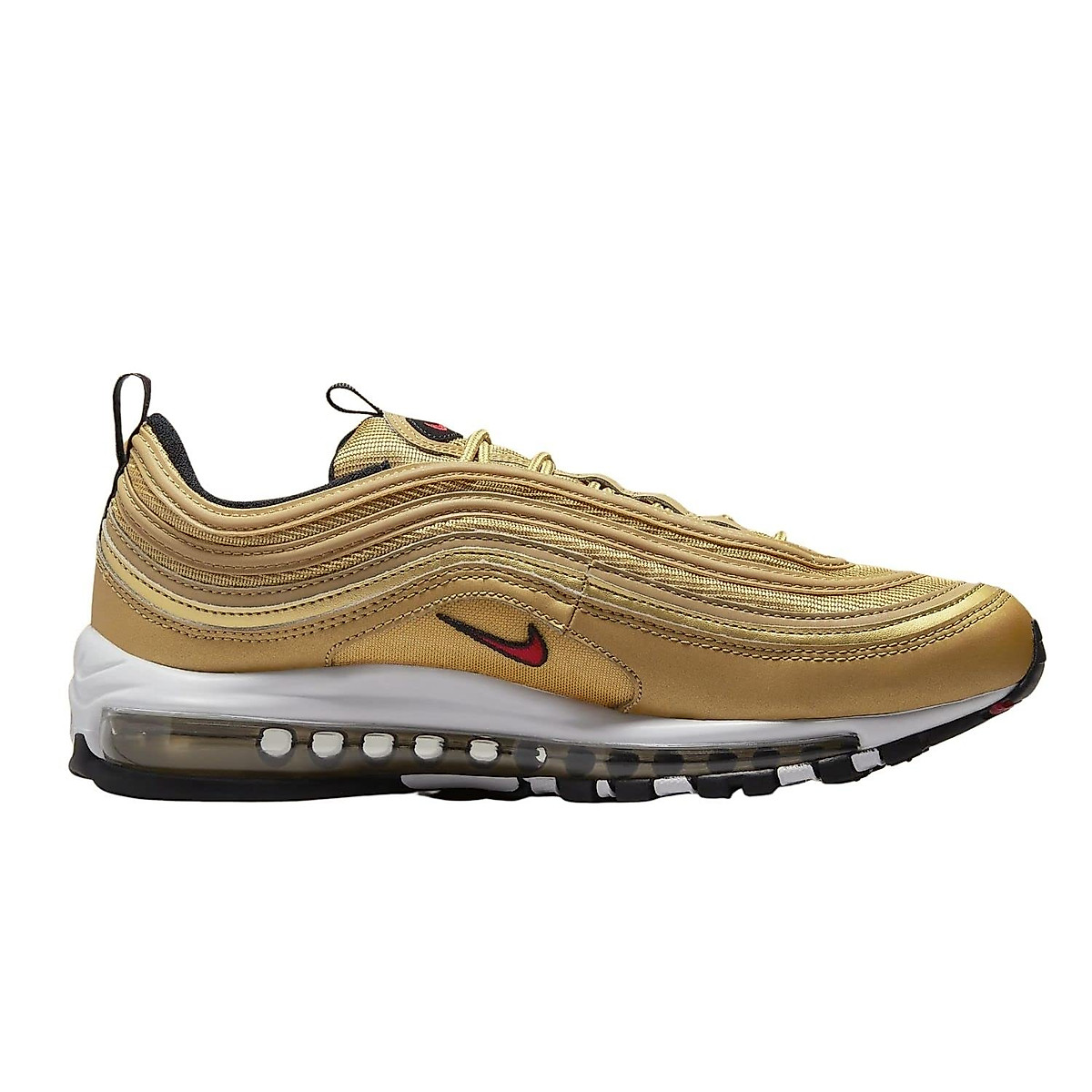 Nike mens Air Max 97 Og, Metallic Gold/Varsity Red, 8.5