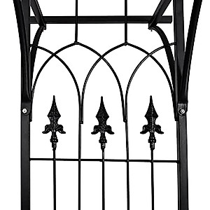 205×40×210cm Garden Arch Trellis Arbor Metal Tubular Frame Archway Support Rose Arbor,Wedding Pergola Gazebo