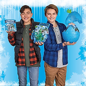 Smashers Dino Ice Age Mammoth Series 3 by ZURU Surprise Egg with Over 25 Surprises! - Slime, Dinosaur Toy, Collectibles, Toys for Boys and Kids, Blue