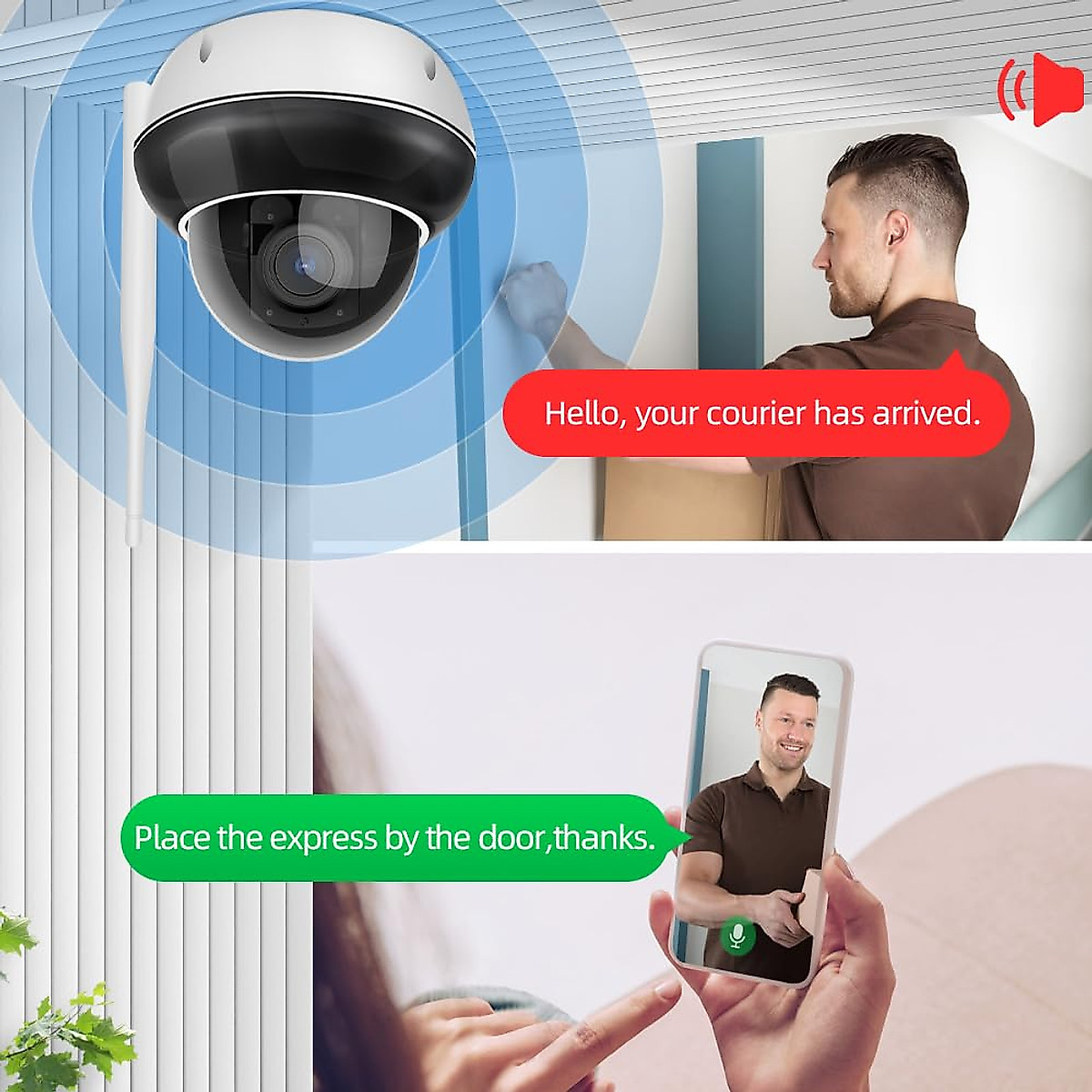 Funxwe 8MP 4K UHD 5X Optical Zoom 2.4G 5G Dual WiFi PTZ Security Wireless IP Camera Motion Detection Auto Tracking Ceiling Dome Waterproof