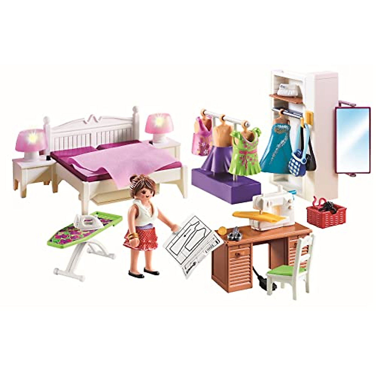 Playmobil Bedroom with Sewing Corner Furniture Pack
