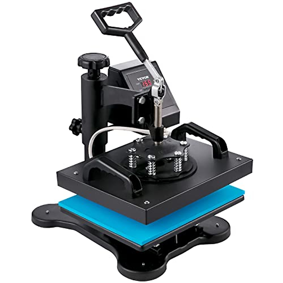 VEVOR Heat Press, Clamshell 12x10in Sublimation Transfer Printer, Digital Precise LCD Control Printing, Vinyl Heat Press for T-Shirts Bags Garments Mats Puzzles, 650W