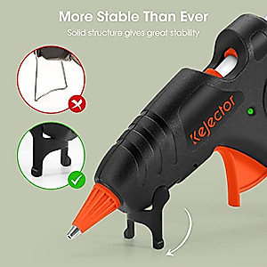 Kejector Hot Glue Gun, Mini Hot Glue Gun kit with 30pcs Glue Gun Sticks, Fast Heating Small Glue Gun, Anti-Drip Glue Gun for Kids DIY School Craft Projects and Quick Home Repairs, 20W