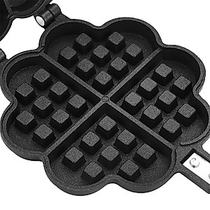 Heart Shape Waffle Pan,Aukson Heart Shape Household Kitchen Gas Non-Stick Waffle Maker Pan MouldPress Plate Baking Tool