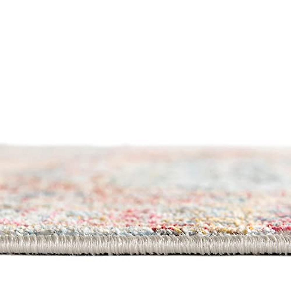 Unique Loom Baracoa Collection Area Rug - Miramar (2' 2" x 6' 1" Runner, Light Blue/ Blue)