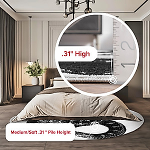 nuLOOM 3x5 Thomas Paul Serpent Area Rug, Black & Off White, Snake Design, Non-Slip Backing, Stain Resistant, For Bedroom, Dining Room, Living Room, Hallway, Office, Kitchen, Entryway