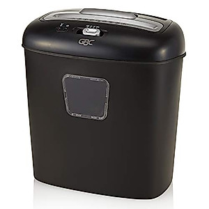 GBC Paper Shredder, Junk Mail, 12 Sheet Capacity, Super Cross-Cut, 1 User, Personal Duo, Black (1757394)