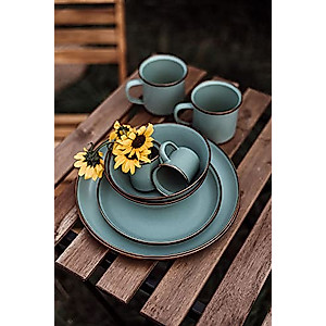 Barebones Enamel Bowls- Dishes Set of 2- Formal Enamel Bowl and Enamelware Set for Camping and Everyday Use- Mint