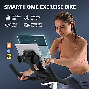 YOSUDA PRO Magnetic Exercise Bike 350 lbs Weight Capacity - Indoor Cycling Bike Stationary with Comfortable Seat Cushion, Silent Belt Drive