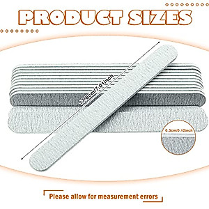 100 Pcs Grit Nail Buffers Files 100/180 Emery Board Double Sided Manicure Pedicure Tool Nail Buffering Files Fingernail Files for Women Men Nails Home Salon Supplies