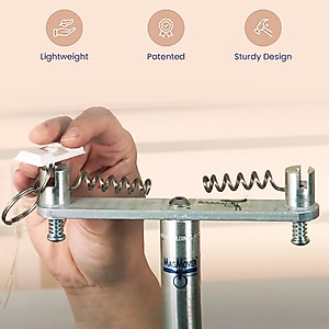 Clik-Clik Systems Dual Magmover Magnet Movers to Attach Magnet Hooks to Hang Ceiling Décor, Office Signs, Banners and More, 3.5" x 7", Silver