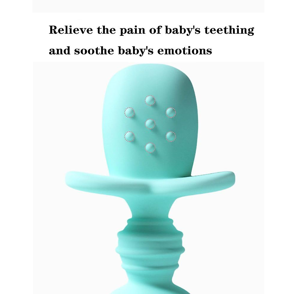 Baby Silicone Training Equipment Toddler Spoon Baby Led Weaning Stage 1 (2 Pieces) Spoons for Stage 1 for 6mos+ Anti Choke Barrier BPA Free (Sakura Pink)