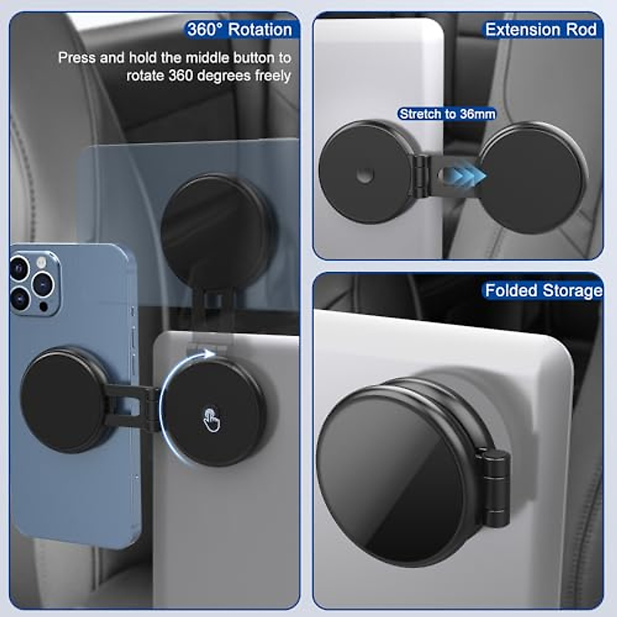 Vangoddy Slim Sleek Magnetic Phone Mount Compatible with Motorola Edge (2023), Razr Razr+ (2023), ThinkPhone, Moto G 2023, G Power Stylus, G Play