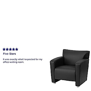 Flash Furniture HERCULES Majesty Series Black LeatherSoft Chair 31.25 x 31.25 x 30