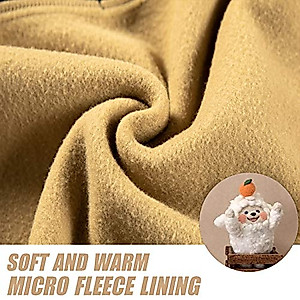 Gesean Men's Hoodie Long Sleeve Soft Loose Fit Outdoor Red Large