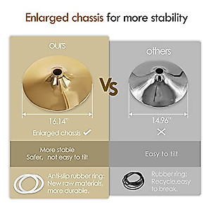 Chummaven Black PU Leather Swivel Counter Height Bar Stools, Adjustable Bar Chairs Set of 2, Modern Barstools Lift Stools with Mid Back and Gold Footrest for Kitchen Pub Dining Room Counter