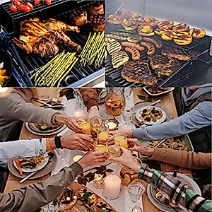 Hisencn Grill Parts Kit for Home Depot Nexgrill 6 Burner 720-0896E, 720-0896B, 720-0896C Gas Grill, Stainless Steel Grill Burners, Heat Plates Tent Shields Flame Tamers, Cooking Grates Grid