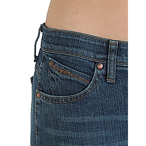 Wrangler Women's Q-Baby Mid Rise Boot Cut Ultimate Riding Jean, Tuff Buck, 5X34