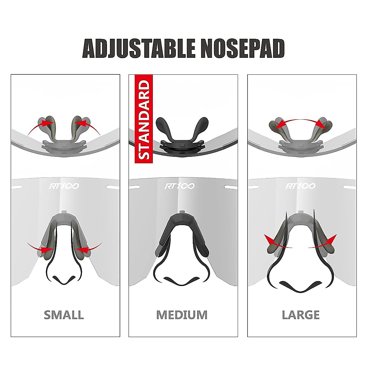 RT100 Cycling glasses for Men and Women Cylindrical Lens, bike sunglasses for men riding sunglasses for men