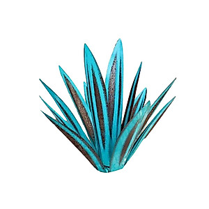 CUCUDAI Simulation Art Agave Plant Ornaments DIY Rustic Metal Sculpture for Outdoor Patio Yard Garden Decoration Stakes Lawn Statue Home Decor