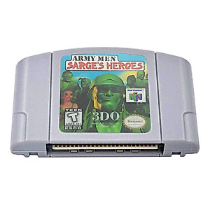 CuteCooperCom High Quality N64 Video Game Cartridge Card US Version with NTSC Mode for Ninténdo N64 Àrmy Men Sárge's Heróes