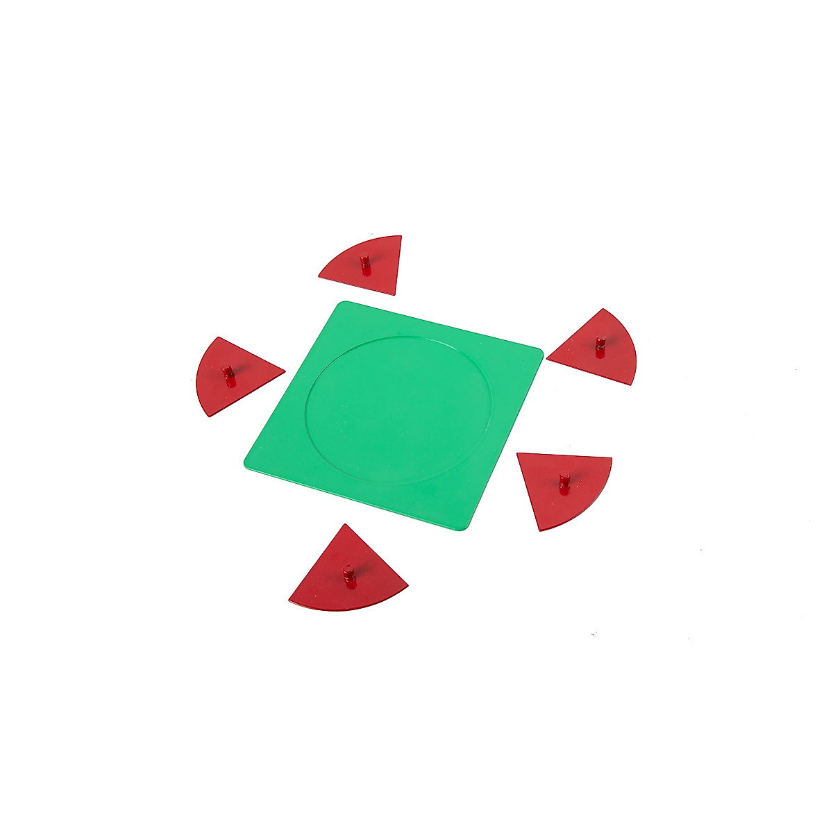 Montessori Educational Toys for Kids 5-7 Iron Fraction Circular Toddler Learning Fractions Knob Puzzle Math Games Preschool Learning Educational Toys & Homeschool Supplies