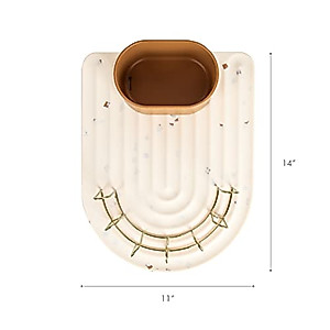 Boon ARC Modular Baby Bottle Drying Rack — Includes Silicone Drying Mat, Accessory Cup, and 7-Prong Wire Bottle Rack — Baby Essentials