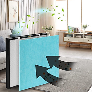 Hfunmo H13 True HEPA Replacement Filter Compatible with Life Cell 1550, FITS 1550 Model ONLY.