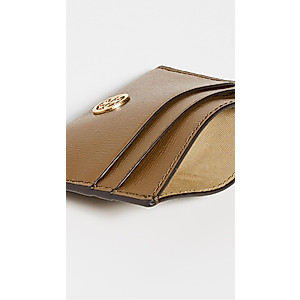 Tory Burch Women's Robinson Card Case, Gray Heron, Grey, One Size