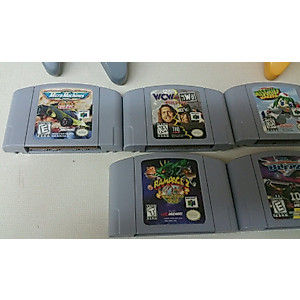Nintendo 64 N64 Bundle with 2 Controllers, Transfer Pack, Tremor Pack & 6 Games