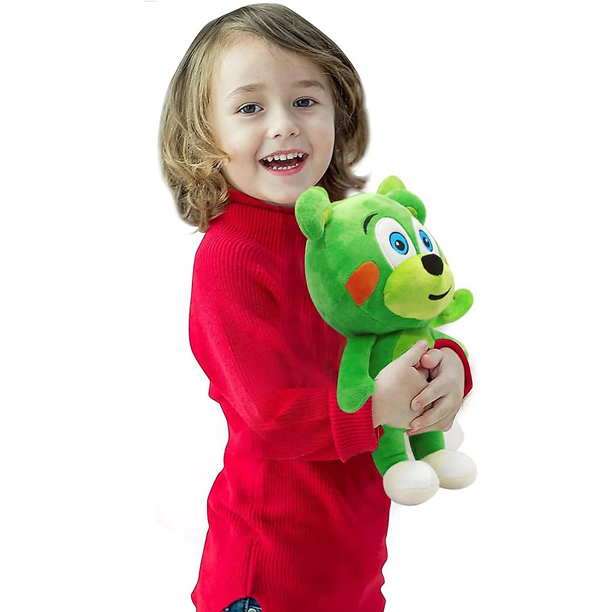 Verceco Singing Stuffed Animals Green Bear Music Plush Toys for Toddler 1-3 Stuffed Bear Plushies Toys for Kids Birthday 12" (Bear)