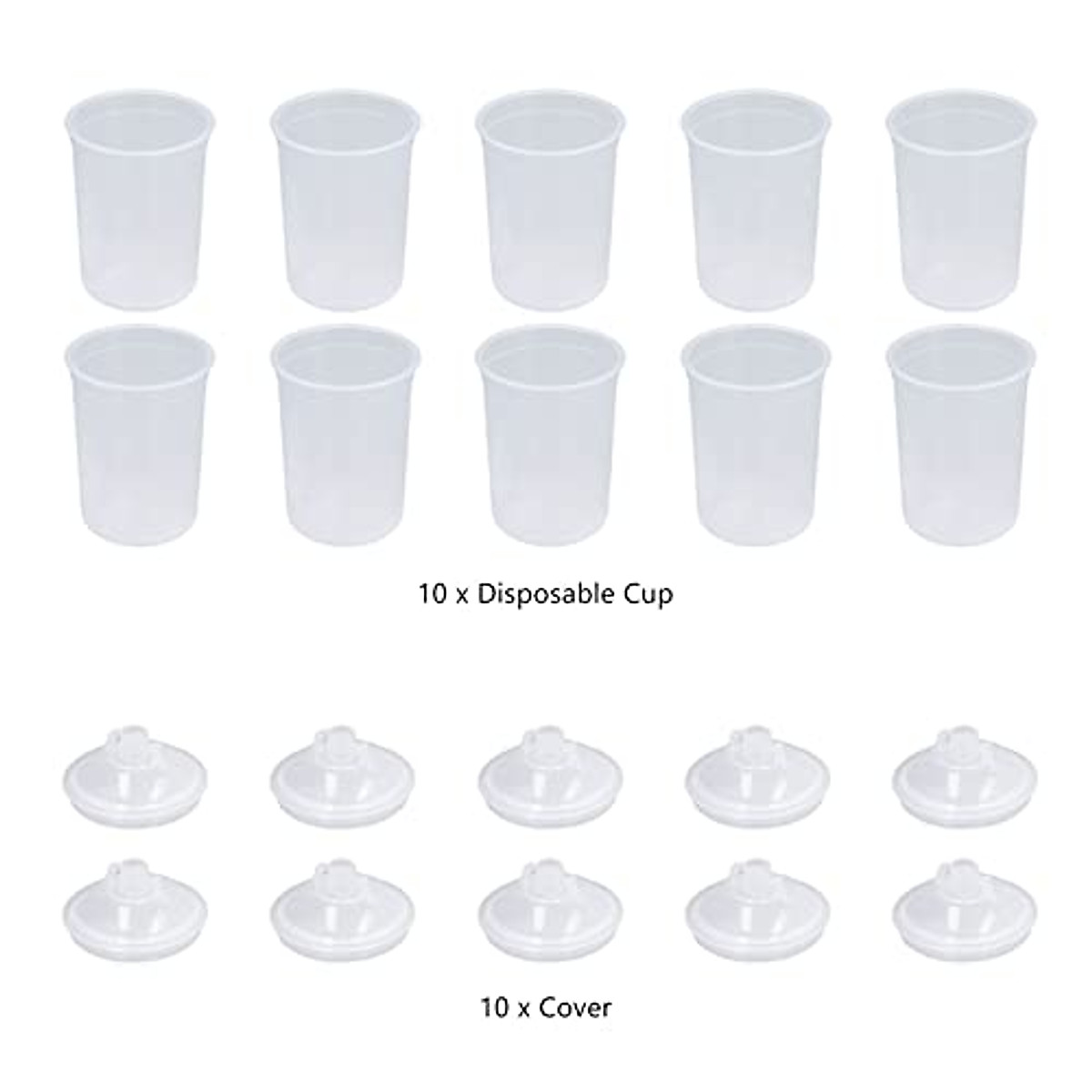 Aqur2020 Paint Spray Cup, Paint Spray Cups Plastic Spray Jug Sealing for Commercial Coatings Paint Accessories 350ml